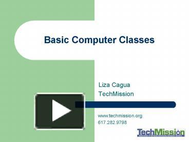 Basic Computer Classes presentation | free to view
