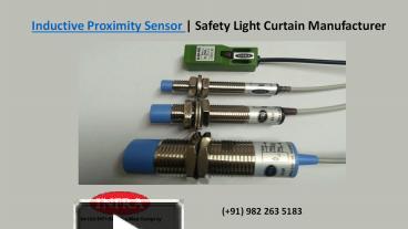 Inductive Proximity Sensor Pune presentation | free to download
