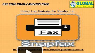 PPT – United Arab Emirates Fax Number List PowerPoint presentation ...