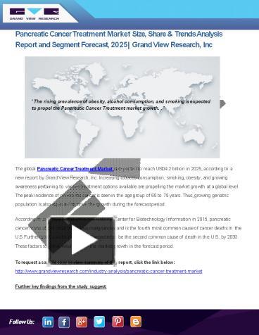 PPT – Pancreatic Cancer Treatment Market PowerPoint presentation | free ...