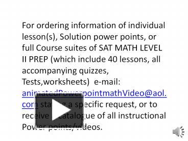 PPT – 1_Functions_SAT_MATH_Level_II_CW_L_V_Pt_1_ PowerPoint ...
