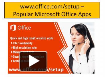 PPT – office.com/setup | Let the installing process to complete ...