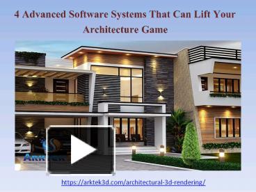 Architectural 3D Rendering Services presentation | free to download