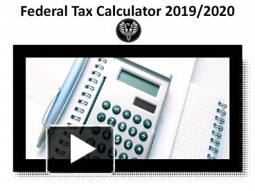 Federal Tax Calculator presentation | free to download