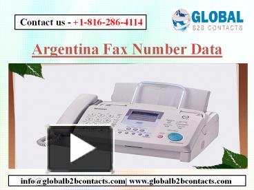PPT – Argentina Fax Number Data PowerPoint presentation | free to ...