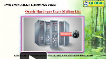 PPT – Oracle Hardware Users Mailing List PowerPoint presentation | free ...