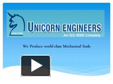 PPT – Mechanical Seal Manufacturer PowerPoint presentation | free to ...