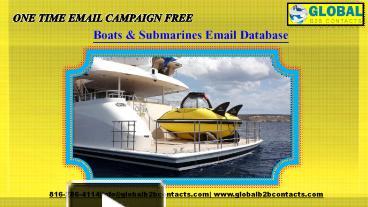 Boats & Submarines Email Database presentation | free to download
