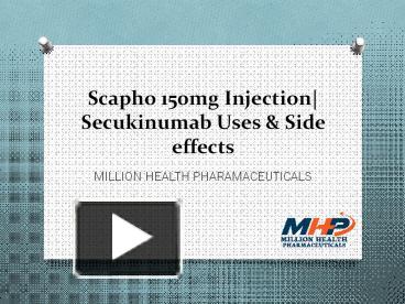 Scapho 150mg injection presentation | free to download