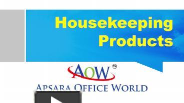PPT – Housekeeping Products Online PowerPoint presentation | free to ...