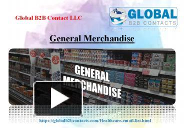 General Merchandise presentation | free to download