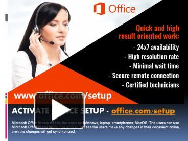 PPT – www.office.com/setup | Buy Office setup & Completing the ...