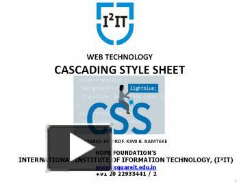 PPT – Cascading Style Sheets - Department of Computer Engineering ...
