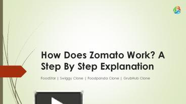 How does Zomato Work? A step by step explanation presentation | free to ...