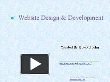 PPT – website design and development PowerPoint presentation | free to ...