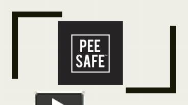 A glimpse into Pee Safe products presentation | free to download