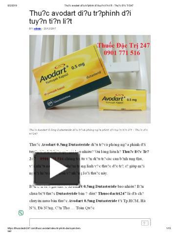 PPT – thuoc avodart 0.5mg autasteride PowerPoint presentation | free to ...