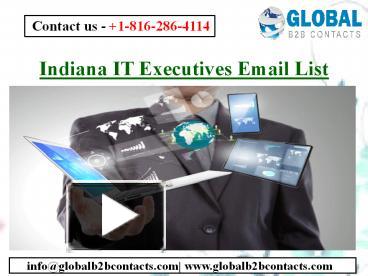 PPT – Indiana IT Executives Email List PowerPoint presentation | free ...