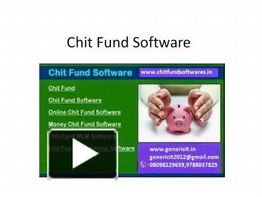 Chit Fund Software, Online Chit Fund Software, Chit Software, Chit ...