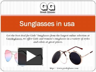 PPT – Sunglasses in usa PowerPoint presentation | free to download - id ...