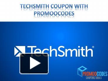 TechSmith Coupon presentation | free to download