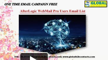 AfterLogic WebMail Pro Users Email List presentation | free to download