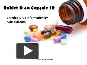 Rablet D 40 Capsule SR presentation | free to download