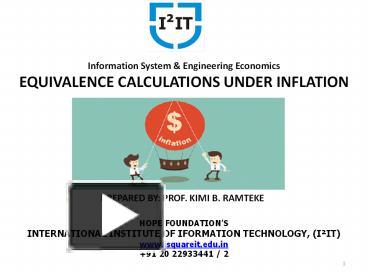 PPT – Equivalence Calculations Under Inflation - Information System ...