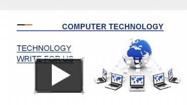 computer technology presentation | free to download