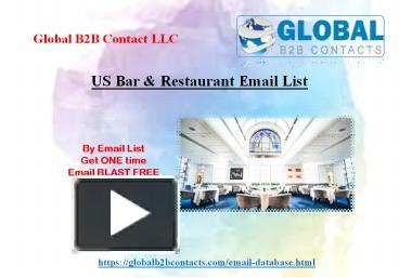 US Bar & Restaurant Email List presentation | free to download