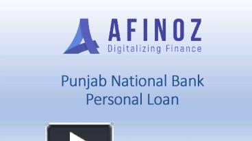 PNB Personal Loan presentation | free to download
