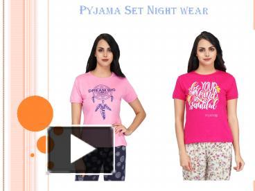 PPT – Pyjama Set Night Wear PowerPoint presentation | free to download ...