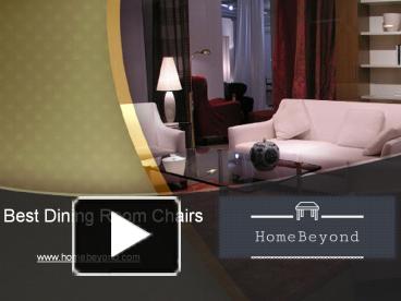 PPT – Dining Room Chairs PowerPoint presentation | free to download ...