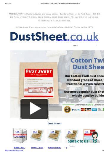 PPT – dust sheet PowerPoint presentation | free to download - id ...
