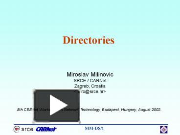 PPT – Directories PowerPoint presentation | free to view - id: 8e55-ZGU2N