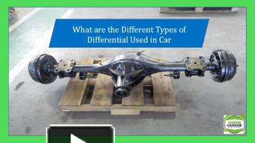 What are the Different Types of Differential Used in Car presentation ...