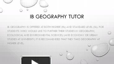 Ib Geography IA Example Sample and Assignment Topic Help presentation ...