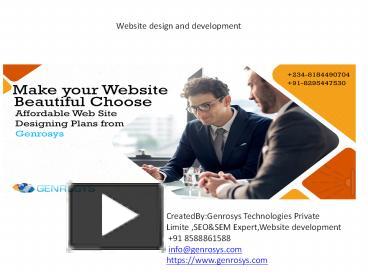 PPT – Web development company PowerPoint presentation | free to ...