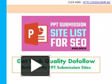 PPT – PPT Submission Sites For SEO | Free PPT Submission Site List 2019 ...