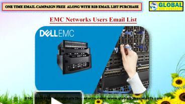 EMC Networks Users Email List presentation | free to download
