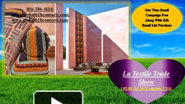 PPT – La Textile Trade Show PowerPoint presentation | free to download ...