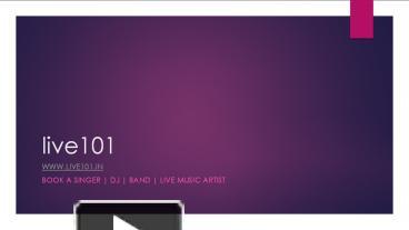 PPT – 5 types of live music performances for your wedding day ...