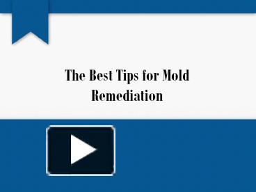 Tips for Mold Remediation presentation | free to download