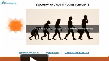 Evolution of CMOs in planet corporate presentation | free to download