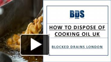 How to Dispose of Grease and Cooking Oil presentation | free to download
