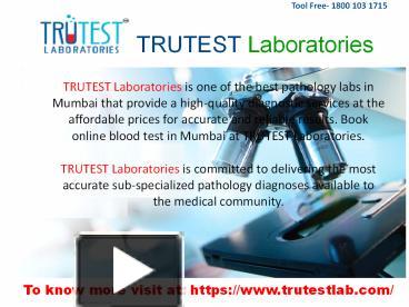 PPT – Best Pathology Labs in Mumbai PowerPoint presentation | free to ...