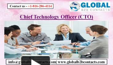 Chief Technology Officer (CTO) presentation | free to download