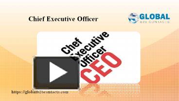 Chief Executive Officer presentation | free to download