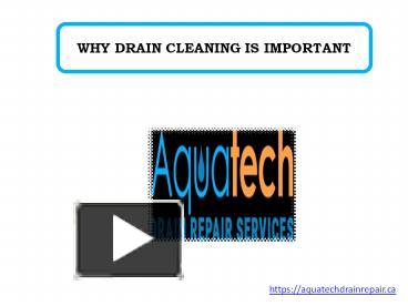 PPT – WHY DRAIN CLEANING IS IMPORTANT PowerPoint presentation | free to ...