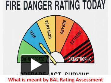 What is meant by BAL Rating Assessment? presentation | free to download